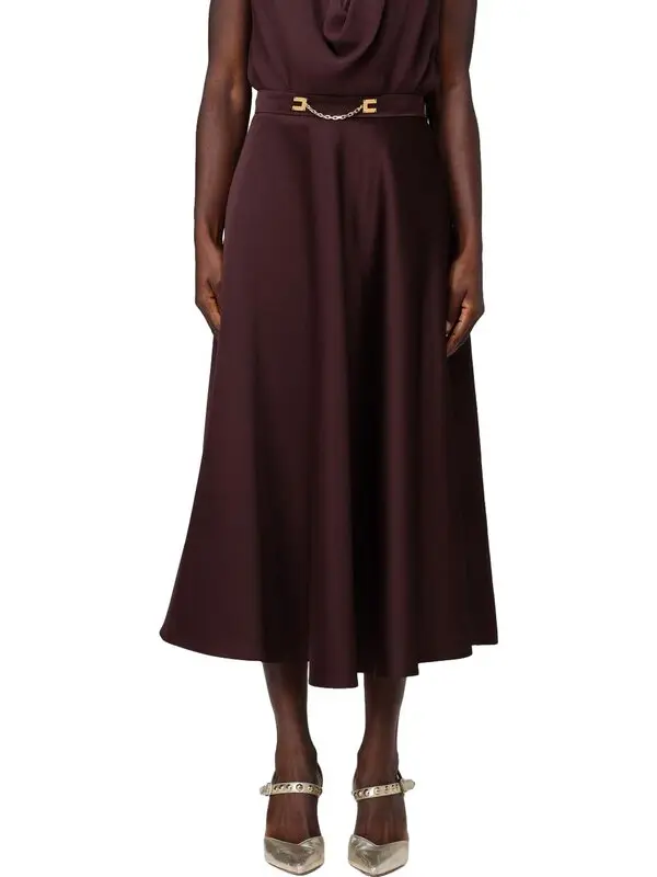 Elisabetta Franchi A-line Skirt - Brown