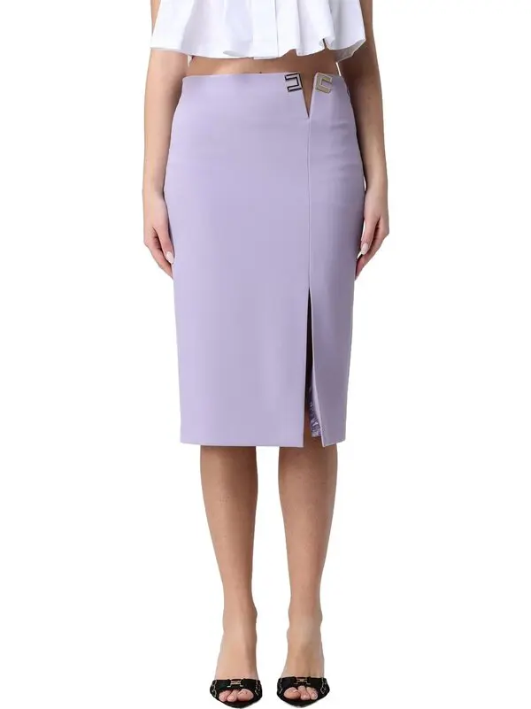 Elisabetta Franchi Midi Skirt - Lilac