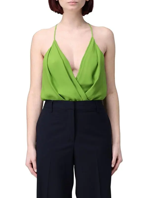 Elisabetta Franchi Spaghetti Strap Top - Green