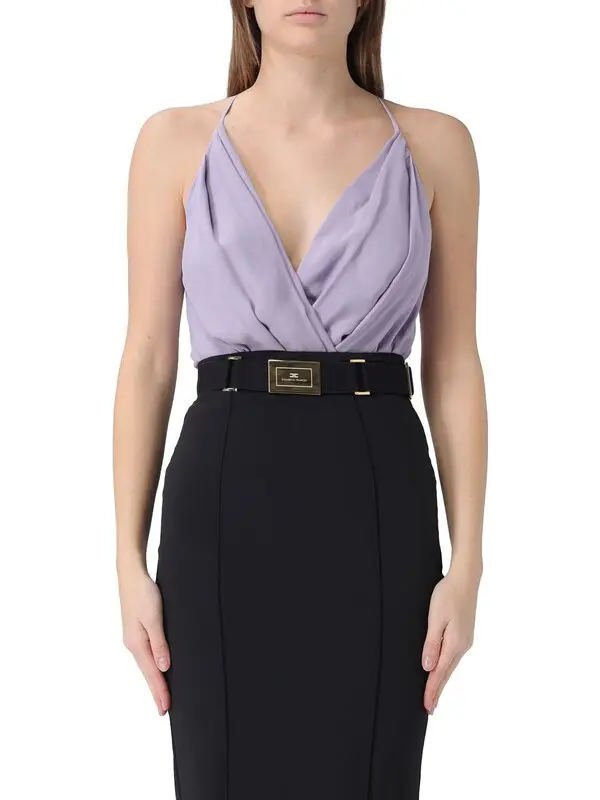 Elisabetta Franchi Spaghetti Strap Top - Lilac