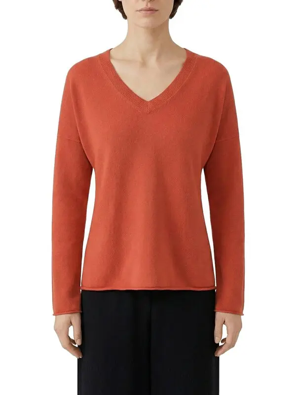 ALLUDE Pullover Sweater - Red