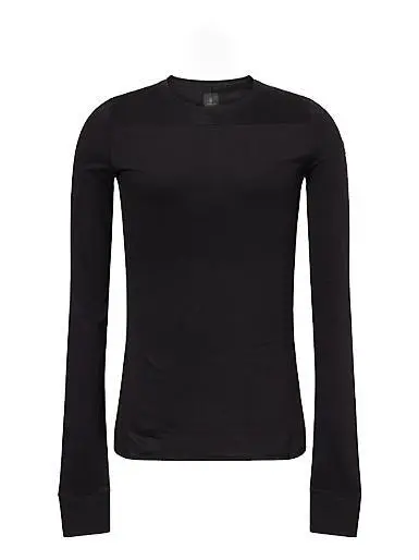RICK OWENS X MONCLER Moncler X Rick Owens Girder Long-sleeve Cotton T-shirt - Black