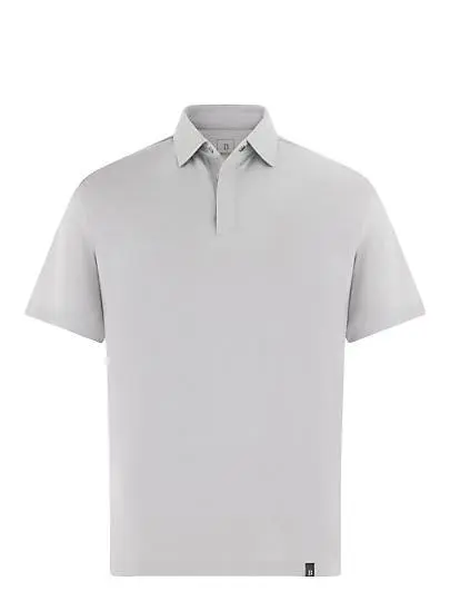 Boggi Milano High-performance S-cafè® Yarn Cotton Piqué Polo Shirt - Ice
