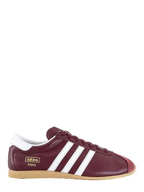 Adidas Paris Leather Trainers - Shadow Red White Gum