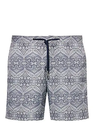 Orlebar Brown Bulldog Printed Swim Shorts - Night Iris
