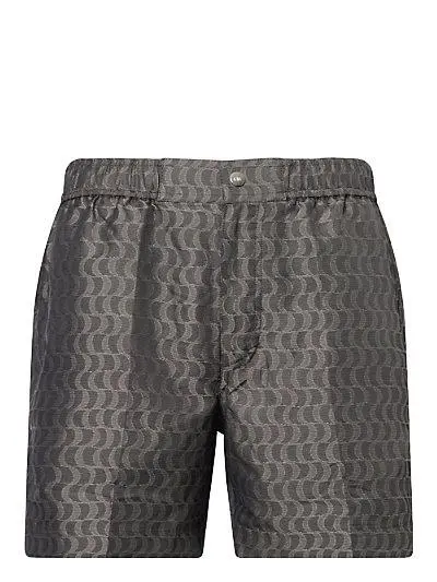 CHE Mosaic Jacquard Swim Shorts - Black