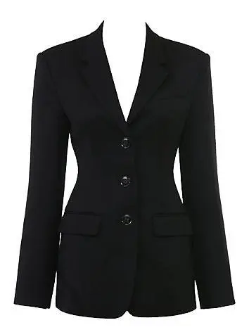 House Of Cb Luella Tailored Stretch-woven Blazer - Black