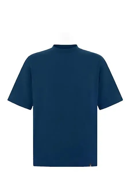 Boggi Milano S.cafè® Yarn Tech Cotton-jersey T-shirt - Air-blue
