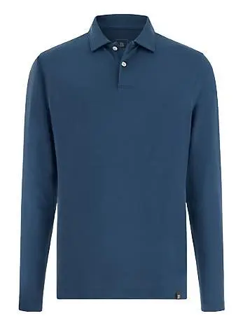 Boggi Milano S-cafè® Regular-fit Stretch Cotton-piqué Polo Shirt - Air-blue