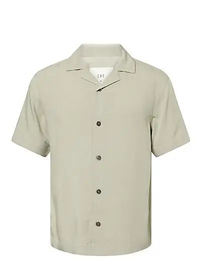 CHE Valbonne Camp-collar Woven Shirt - Sage