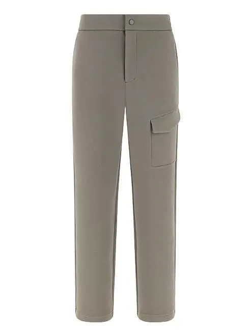 Boggi Milano Cotton-blend Tailored Trousers - Mud