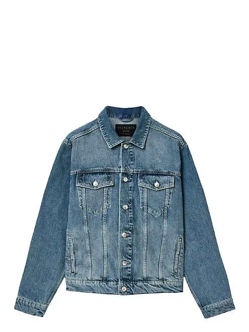 ALLSAINTS Inveroy Denim Trucker Jacket - Washed Indigo