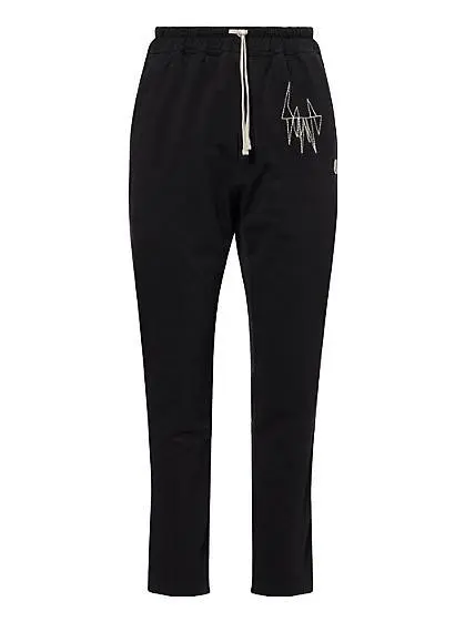 RICK OWENS X MONCLER Moncler X Rick Owens Cotton Knitted Jogging Bottoms - Black