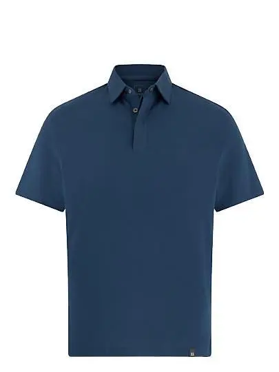 Boggi Milano High-performance S-cafè® Yarn Cotton Piqué Polo Shirt - Air-blue