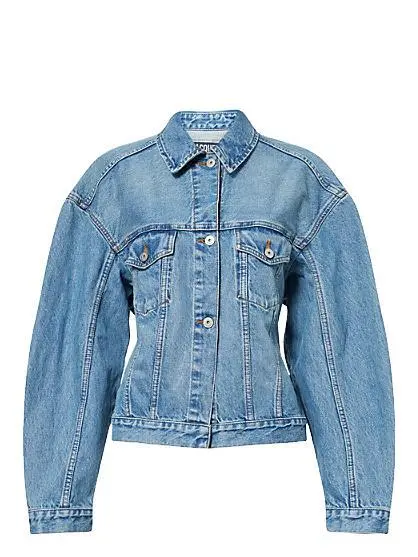 Jacquemus Cinched-waist Denim Jacket - Blue Tabac