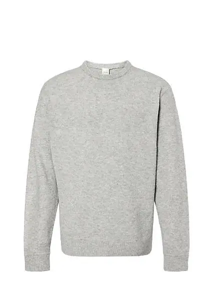 Calvin Klein Crew-neck Knitted Sweatshirt - Grey Heather
