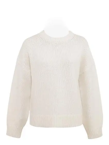 House Of Cb Oversized Wool Jumper - Ivory