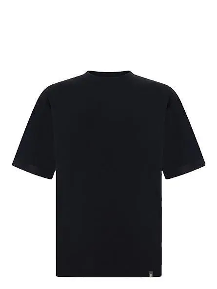 Boggi Milano S-cafè® Relaxed-fit Stretch Cotton-blend T-shirt - Black