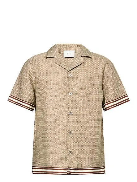 CHE Lucena Printed Woven Shirt - Light Brown
