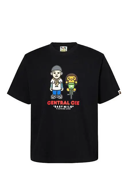 A BATHING APE X Spotify X Syna Baby Milo Relaxed-fit Cotton-jersey T-shirt - Black