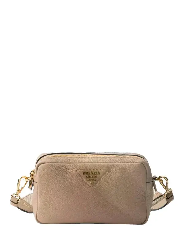 Prada Leather Shoulder Bag - Neutrals
