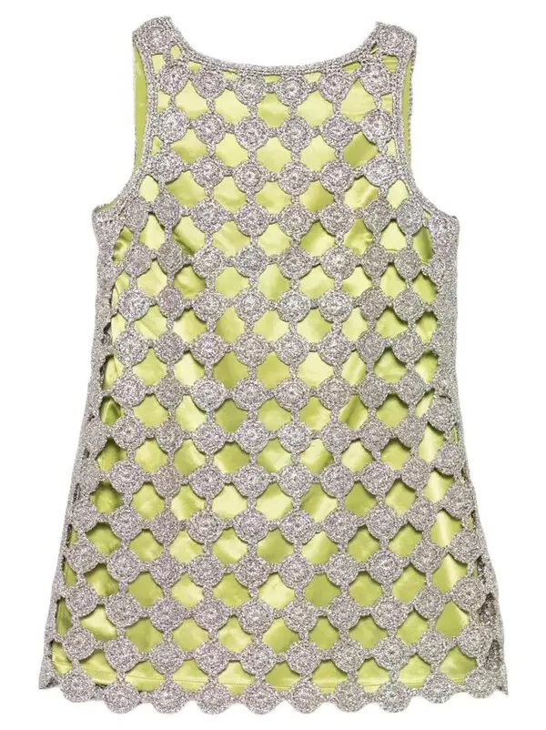 SIMONMILLER Sina Crochet Mini Dress - Green