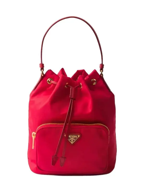 Prada Re-nylon Bucket Bag - Red