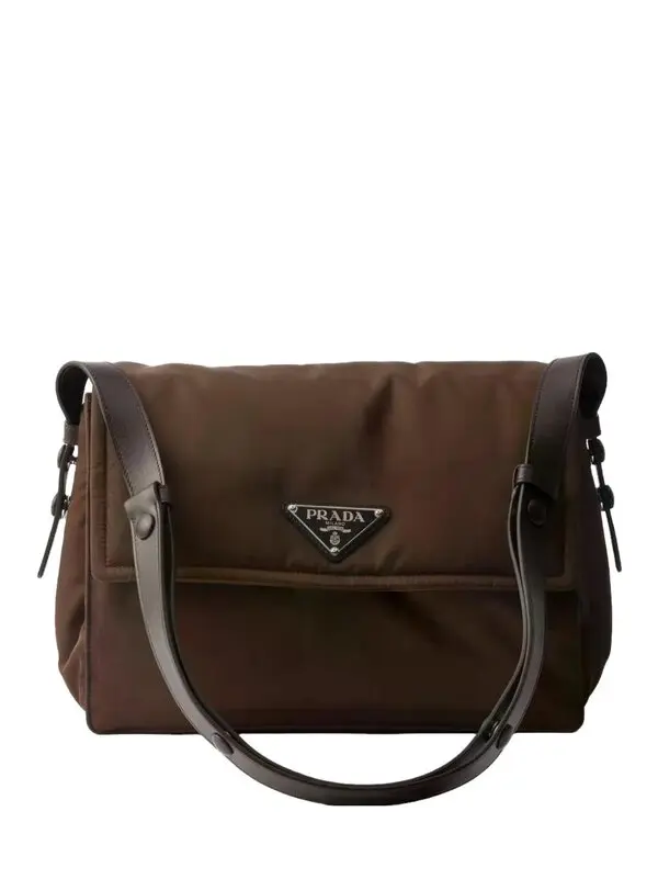 Prada Medium Padded Shoulder Bag - Brown