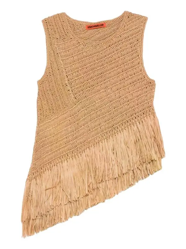 SIMONMILLER Beja Crochet Sleeveless Top - Neutrals
