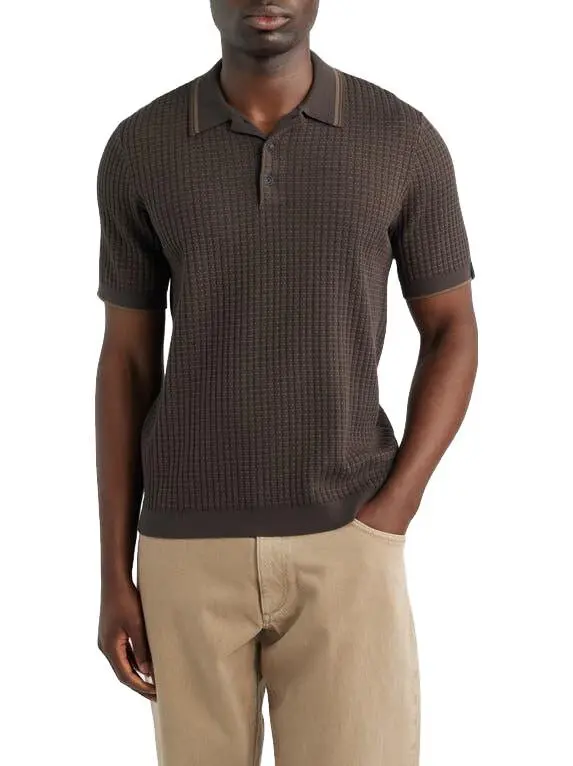 Rag & Bone Harvey Rib Polo Sweater - Stnwl
