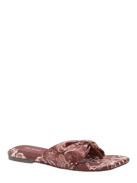 Free People Tia Print Slide Sandal - Horses Bandana