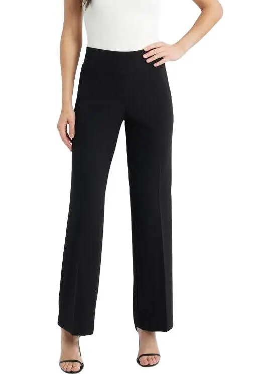 Anne Klein High Waist Wide Leg Trousers - Anne Black