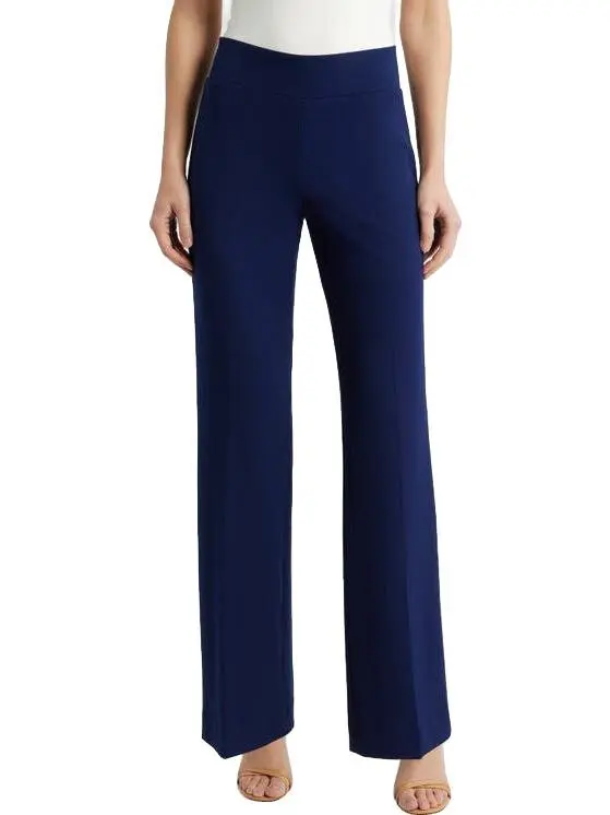 Anne Klein High Waist Wide Leg Trousers - Distant Mountain