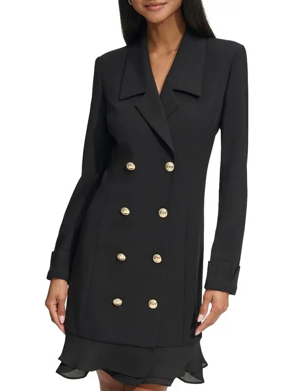 Karl Lagerfeld Double-breasted Blazer Dress - Black