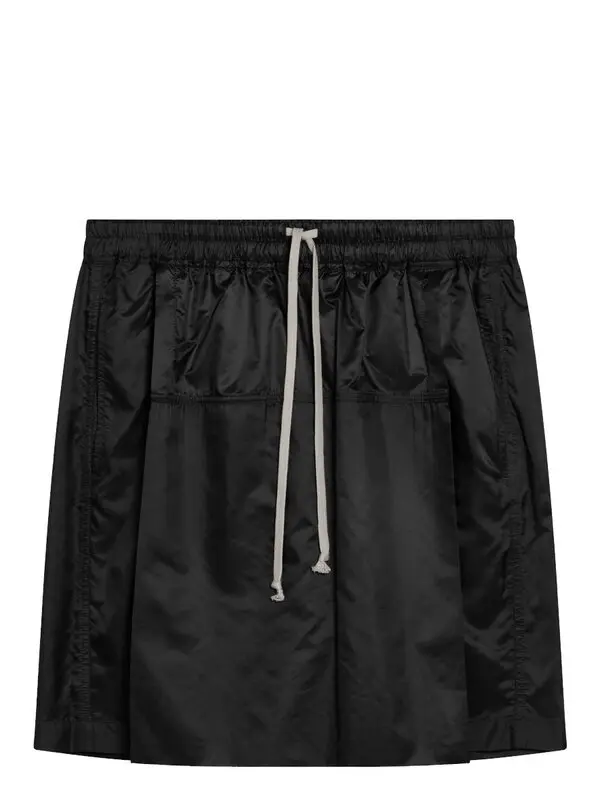 MONCLER + RICK OWENS Drawstring Kilt Shorts - Black