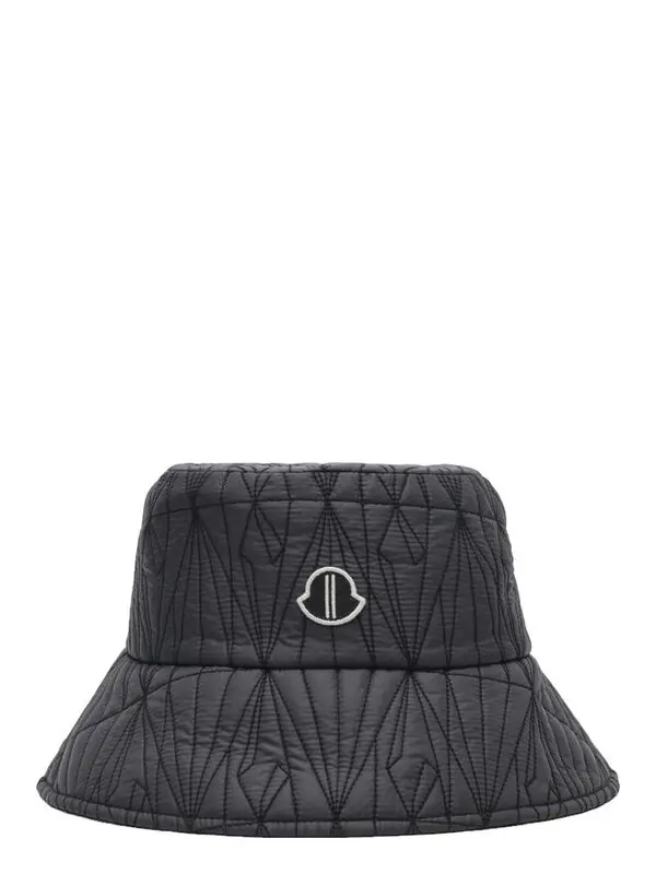 MONCLER + RICK OWENS Quilted Bucket Hat - Black