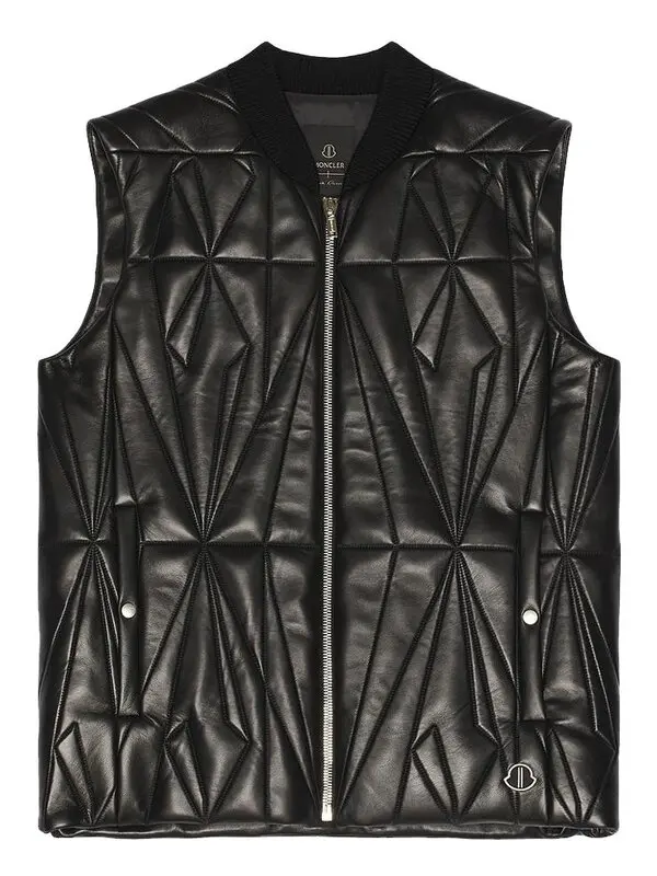 Rick Owens X Moncler Geocamo Flight Vest - Black