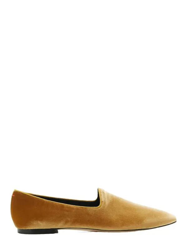 AeydĒ Vanna Velvet Loafers - Yellow
