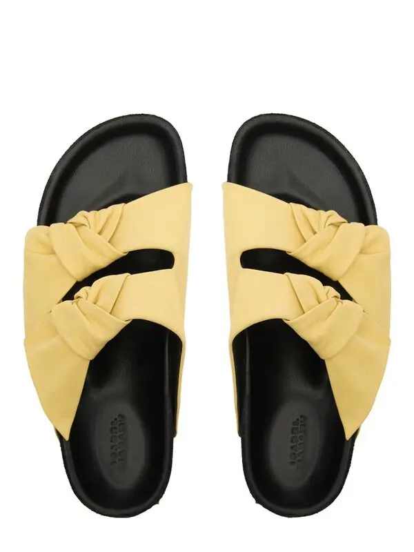 Isabel Marant Lennyo Bow Sandals - Butter
