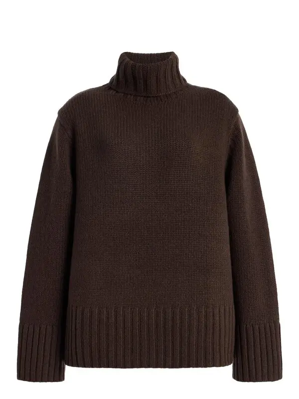 Jenni Kayne Jet Cashmere Turtleneck Sweater - Brown