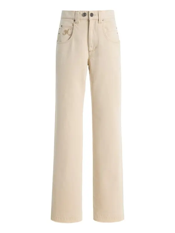 Isabel Marant Jeyda Mid-rise Straight-leg Jeans - Ivory