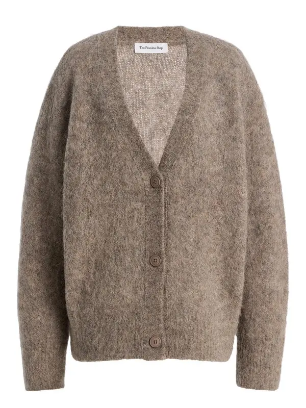 THE FRANKIE SHOP Elland Alpaca-blend Cardigan - Brown
