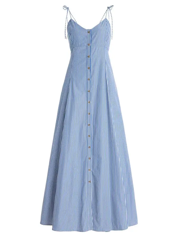 Rosie Assoulin High Garden Maxi Dress - Stripe