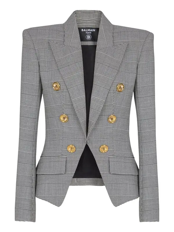 Balmain Wool-blend Tailored Jacket - Black
