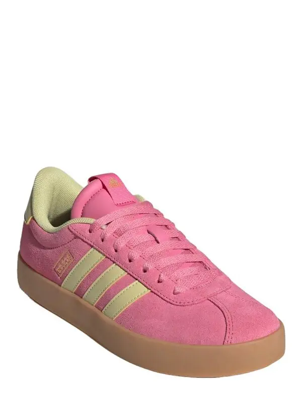 Adidas Vl Court 3.0 Shoes - Pink Fusion / Powder Yellow / Gold Metallic