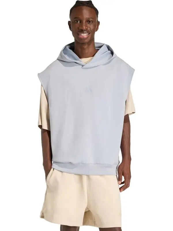 Adidas Soft Lux Hooded Vest - Halo Silver