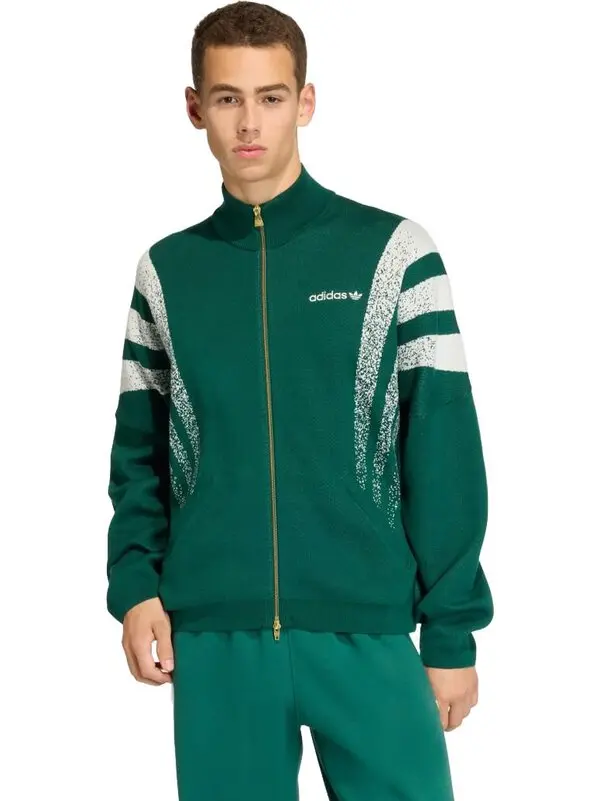 Adidas Santiago Loose Knit Track Jacket - Collegiate Green