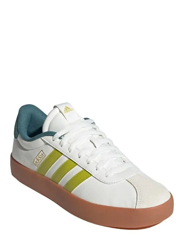 Adidas Vl Court 3.0 Sneakers - Core White / Preloved Lime / Preloved Teal