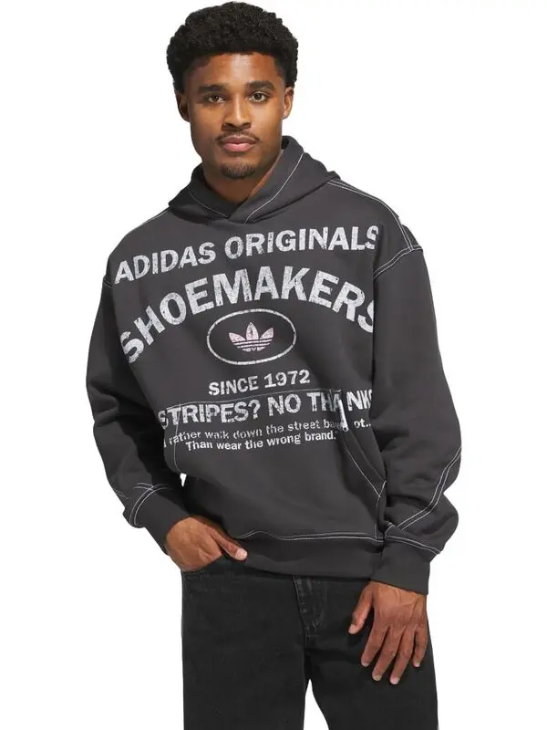 Adidas Originals Shoemaker Graphic Hoodie - Utility Black
