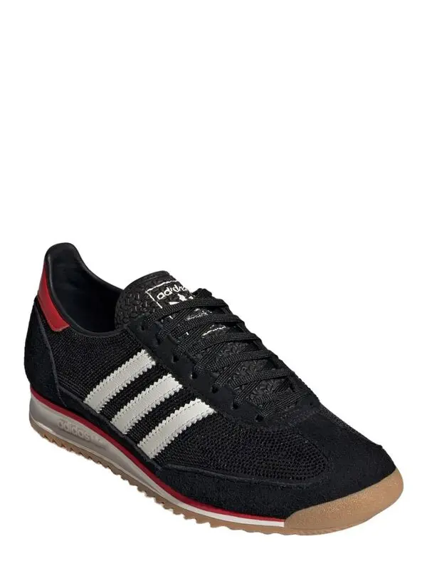 Adidas Sl 72 Og Lace Up Sneakers - Core Black / Off White / Better Scarlet